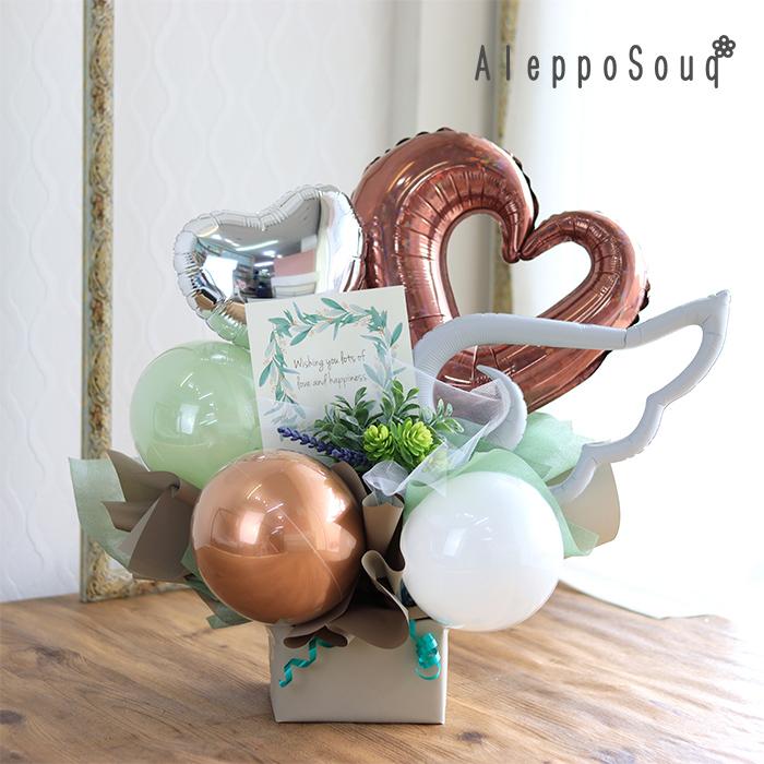 バルーンギフト チョコミントバルーンウェディングバルーン バルーンアレンジ B140 : AleppoSouq - 通販 - Yahoo!ショッピング