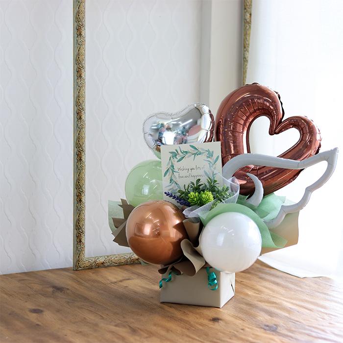 バルーンギフト チョコミントバルーンウェディングバルーン バルーンアレンジ B140 : AleppoSouq - 通販 - Yahoo!ショッピング