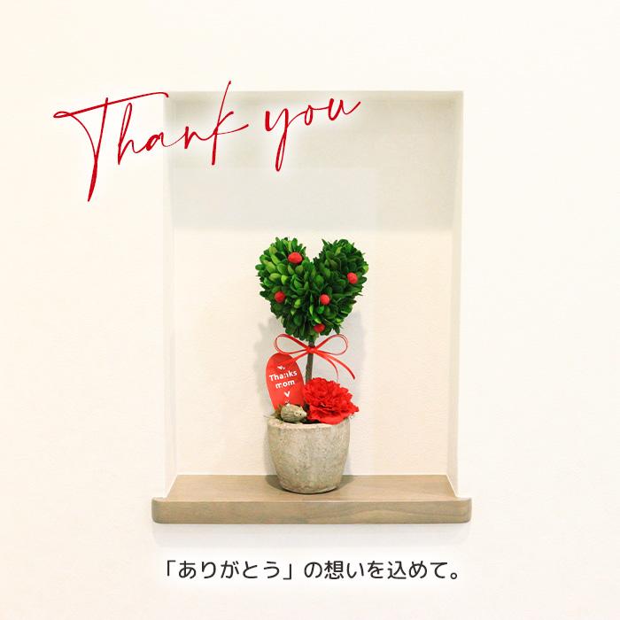 母の日 ハートトピアリー カーネーション mother'sday プリザーブドフラワー グリーン 葉っぱ 動物 りす はりねずみ うさぎ ハート : AleppoSouq - 通販 ...