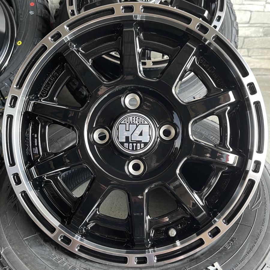 タントファンクロス ハイゼットジャンボ マッドスター M/T 165/65R14 H4 MOTOR X1 14×4.5J+48 4/100 新品 タイヤホイール4本セット : h4-motor ...