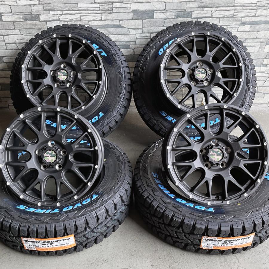 即納 タイヤホイール4本セット マッドヴァンス08 16×7.0J+38 5/114.3 黒 トーヨー オープンカントリー R/T 235/70R16 デリカD:5 RAV4 CX-5 ...