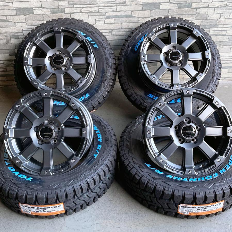 即納 タイヤホイール4本セット 235/70R16 TOYO オープンカントリー R/T 特注色 PRO-POTOR X DD-V6 16×7.0J+35 5/114.3 SGG デリカD:5 ...