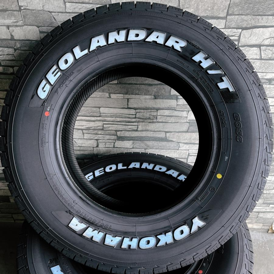 GEOLANDAR ハイエース 195/80R15 H/T G056 WL RIVAI NOX 15×6.0J+32 6/139.7 MBK ジオランダー HT HIACE 新品タイヤホイール ...