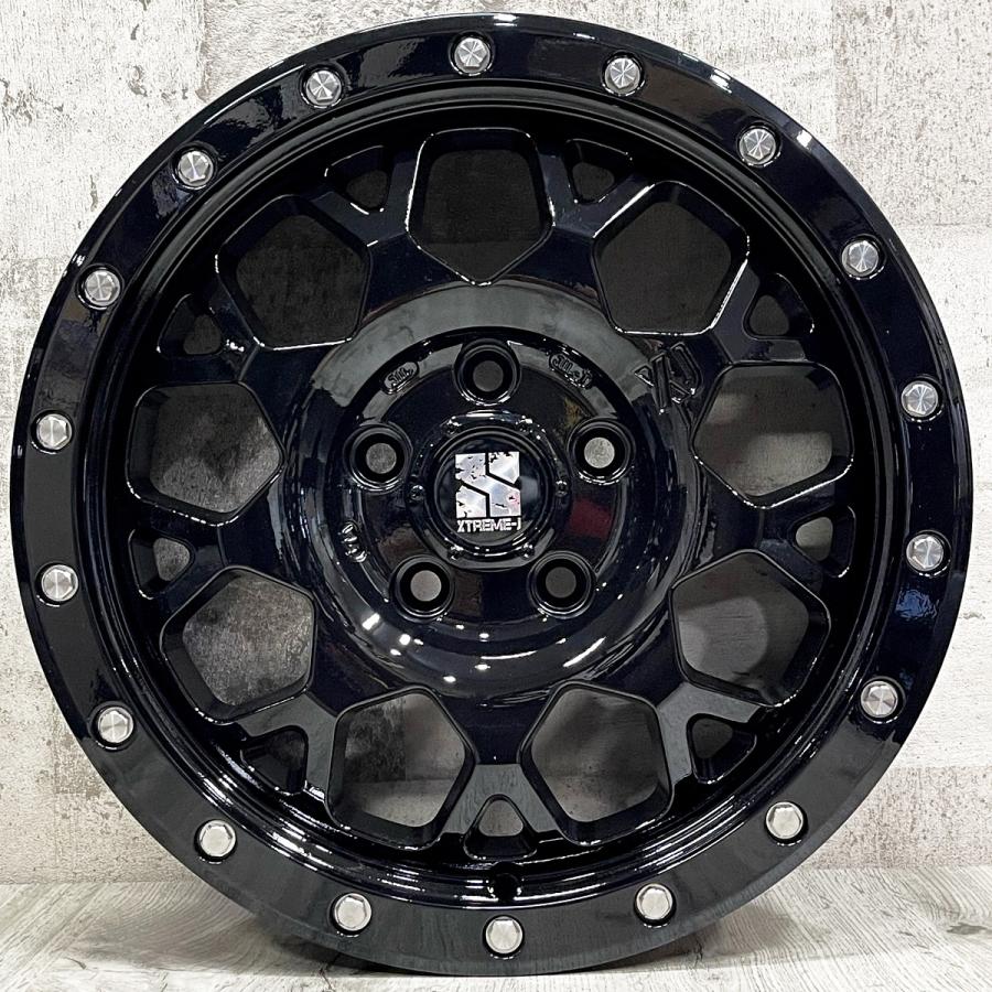 MLJ 数量限定 特注色 XTREME-J XJ04 グロスブラック 16×7.0J+33 5H/114.3 新品ホイール4本セット デリカD:5 RAV4 エクストレイル CX-5 ...