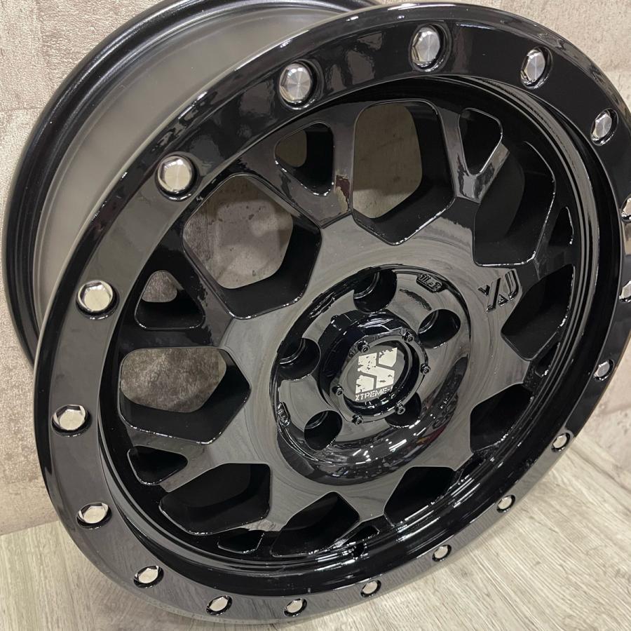 限定特注品 XTREME-J XJ04 16×7.0J+33 5/114.3 グロスブラック オープンカントリー R/T 235/70R16 タイヤホイール4本セット デリカD:5 ...