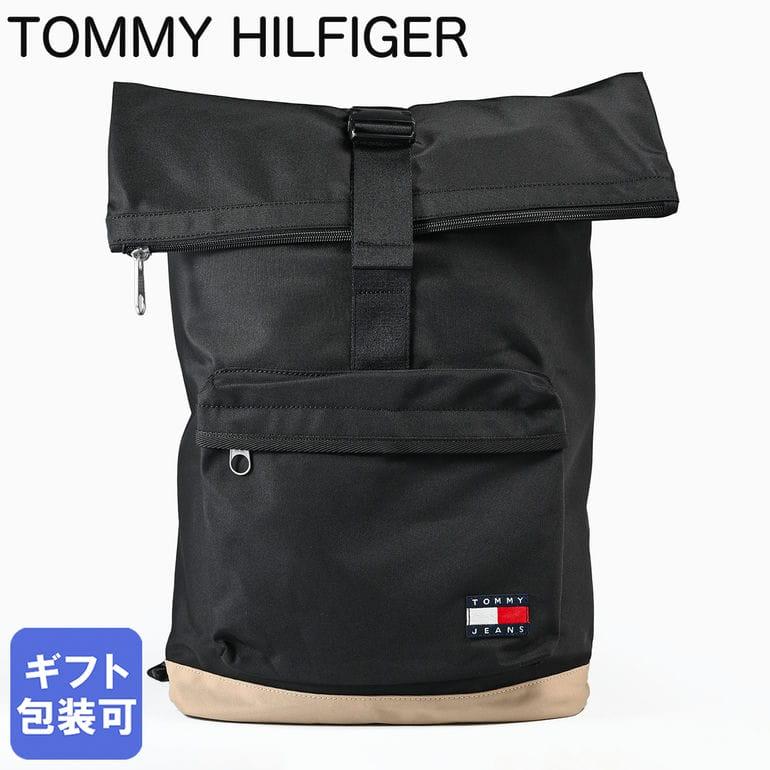 トミーヒルフィガー ヨーロッパ輸入モデル バッグ バックパック リュック TJ DAILY ROLLTOP メンズ ブラック ベージュ AM0AM13323 BDS BLACK ...