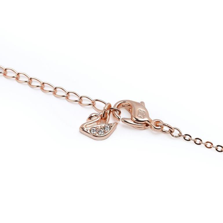 SWAROVSKI スワロフスキー ネックレス Iconic Swan スワン ペンダント ブラック ローズゴールド 5204134 ...