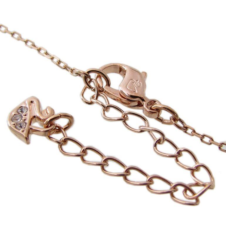 SWAROVSKI スワロフスキー ネックレス ペンダント Attract アトラクト スクエア ローズゴールド クリア 5510698 ...
