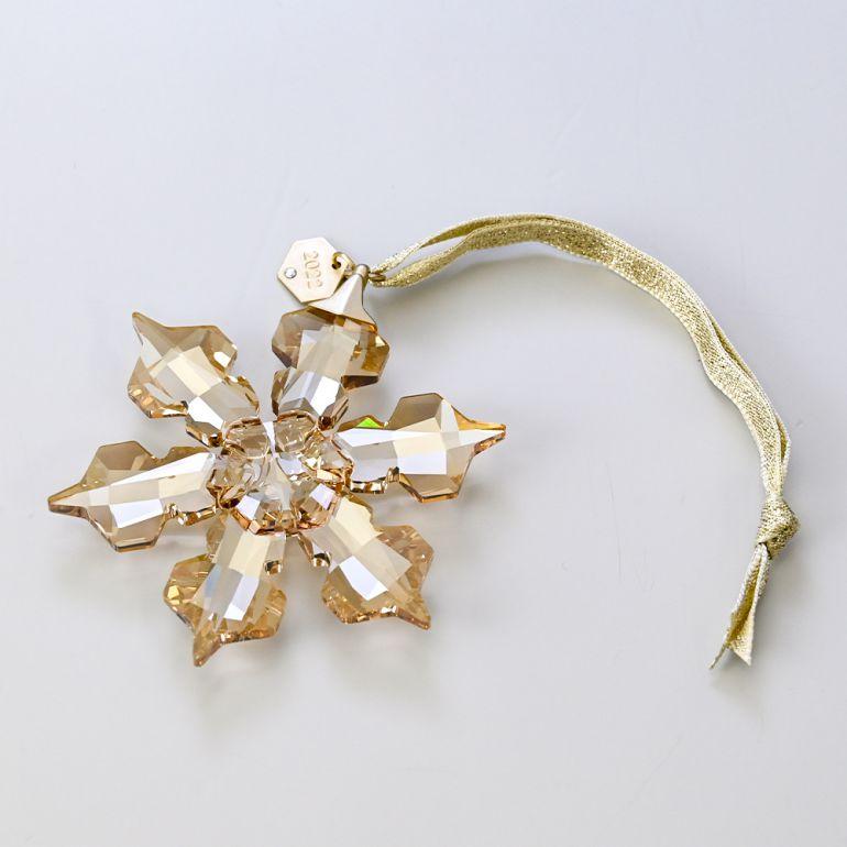SWAROVSKI スワロフスキー 2022年度限定生産品 クリスマス Festive オーナメント スノーフレーク ゴールド 飾り ...