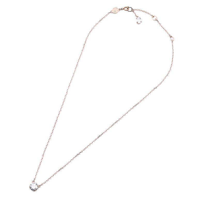 スワロフスキー SWAROVSKI ネックレス レディース Constella コンステラ ラウンドカット ペンダント ローズゴールド クリア ...