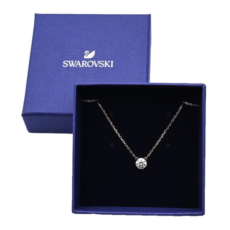 スワロフスキー SWAROVSKI ネックレス レディース Constella コンステラ ラウンドカット ペンダント ローズゴールド クリア ...