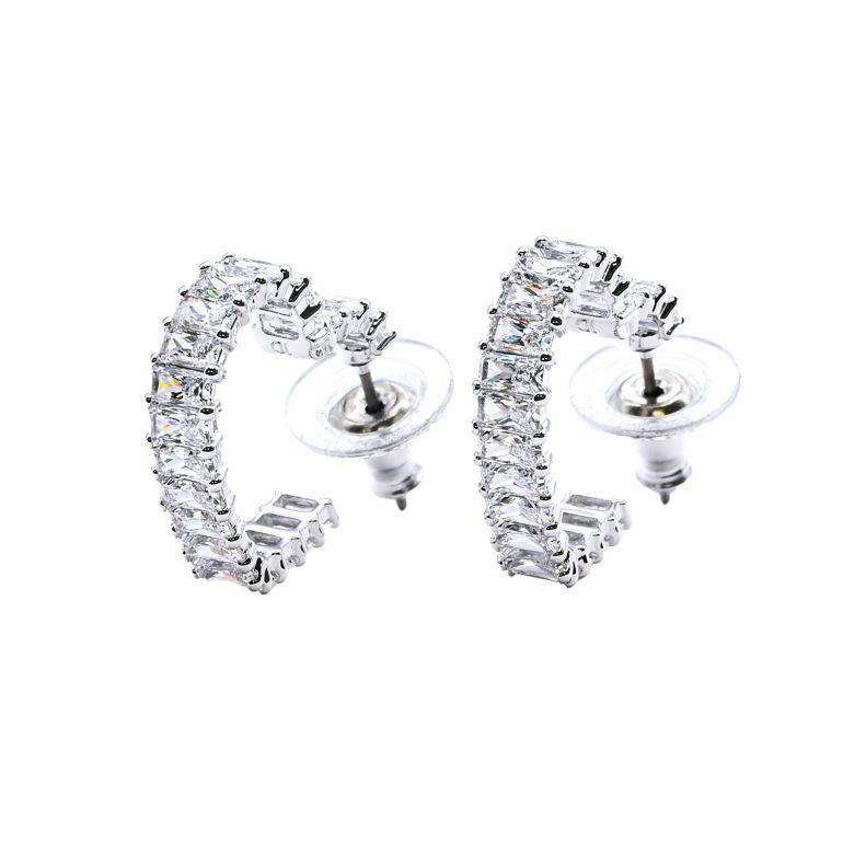 スワロフスキー ピアス Matrix マトリックス フープピアス ハート シルバー クリア 5653170 :5653170:Alevel ...