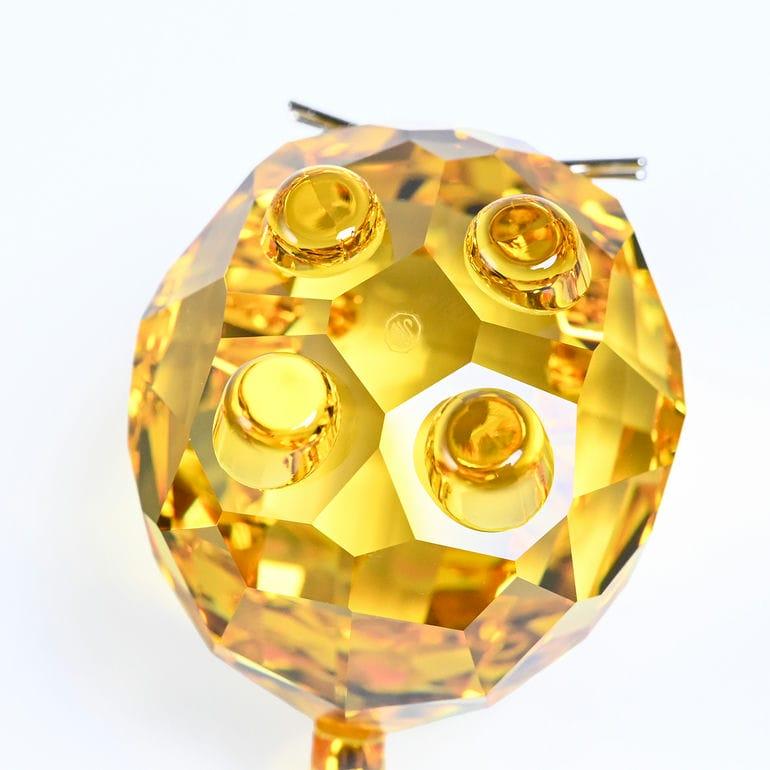 SWAROVSKI スワロフスキー クリスタルフィギュア Chubby Cats チャビー イエローキャット 5658325 インテリア ...