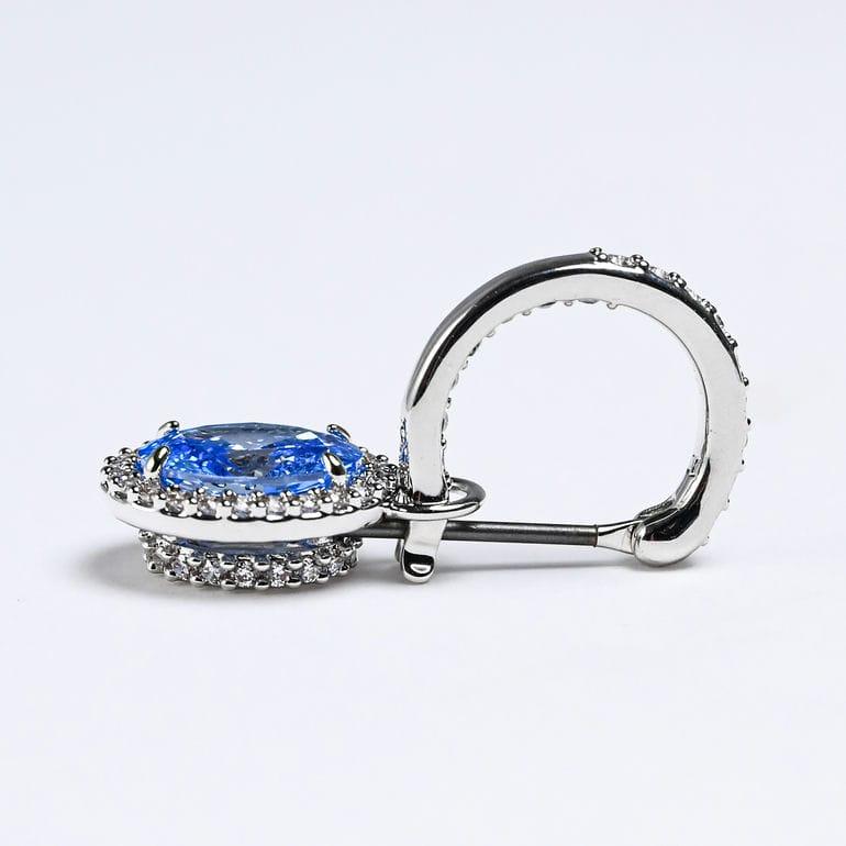 SWAROVSKI スワロフスキー ピアス ドロップタイプ Constella コンステラ レディース オーバルカット ブルー 5671817 ...