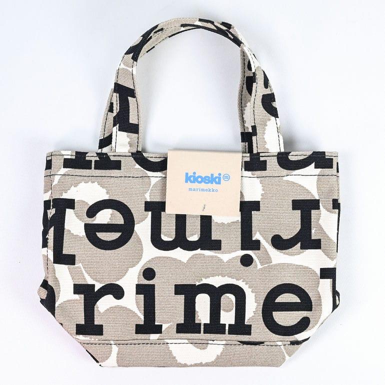 marimekko（マリメッコ） トートバッグ レディース Pieni Ahkera Unikko Logo ベージュ×ブラック 091685 ...
