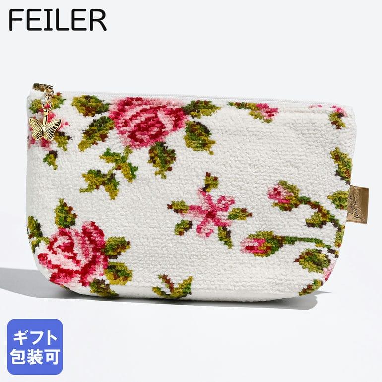 feiler フェイラー ポーチ コスメポーチ 化粧ポーチ ミリアム ホワイト : Alevel(エイレベル)Yahoo!店 - 通販 - Yahoo!ショッピング