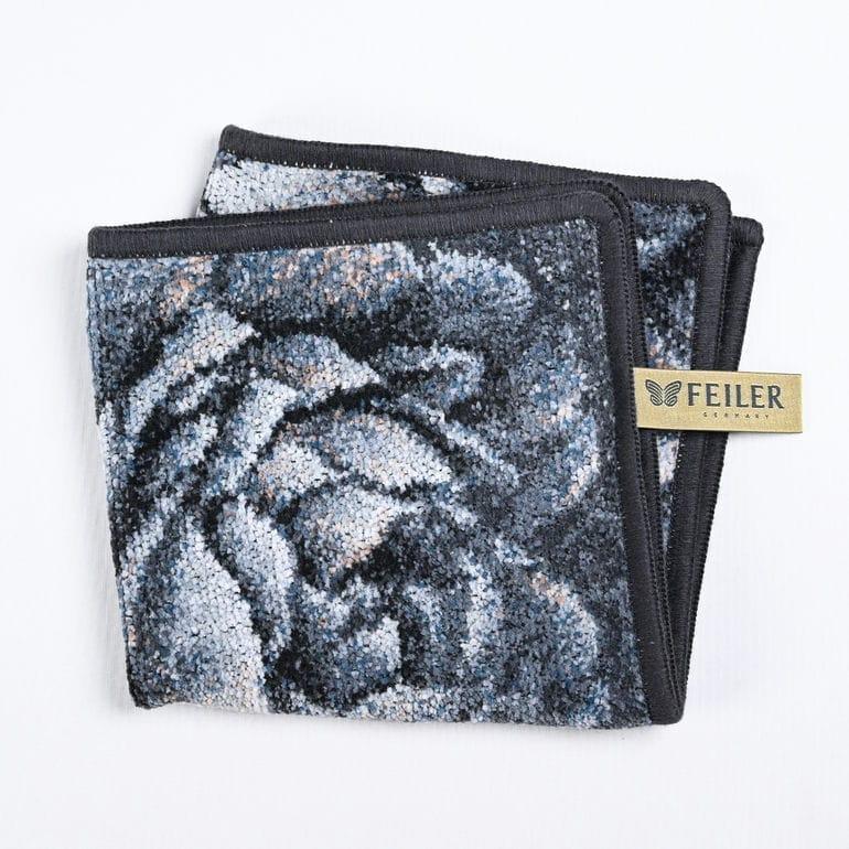 feiler フェイラー ハンカチ ハンドタオル レディース ダークピオニーグレイ 30cm×30cm 名入れ可（工賃別売り） : Alevel(エイレベル)Yahoo!店 - 通販 ...