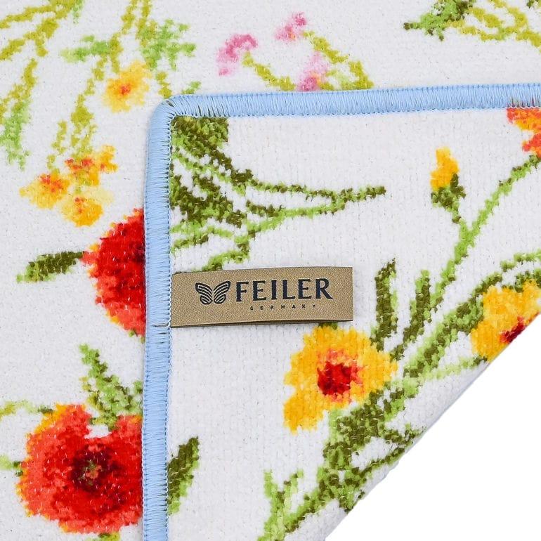 feiler フェイラー ハンカチ ハンドタオル レディース フラワーメドウ ブルー 30cm×30cm 名入れ可（工賃別売り） : Alevel(エイレベル)Yahoo!店 - 通販 ...