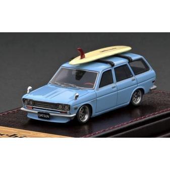 ignition model 2/21予約締切 1/64 Datsun Bluebird (510) Wagon Light Blue ...