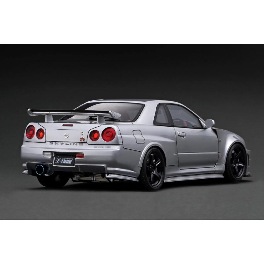 ignition model 3/12 予約締切 Nismo R34 GT-R Z-tune Silver (1/18 Scale ...