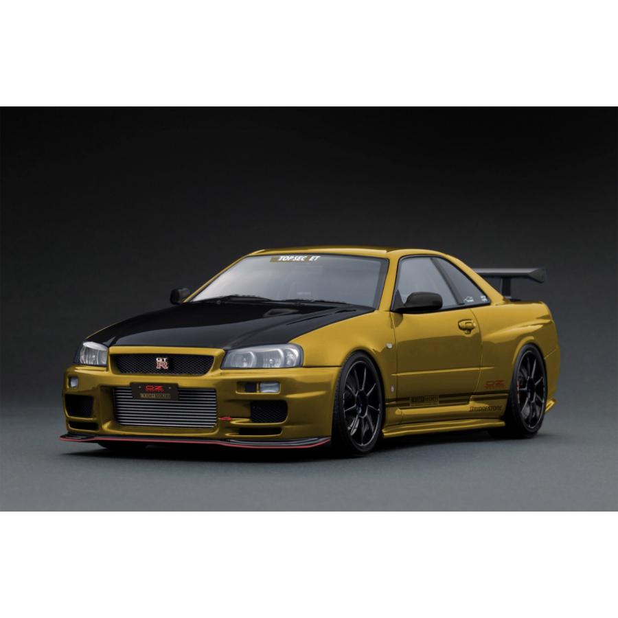 ignition model 12/22 予約締切 TOP SECRET 34GT-R (BNR34) Gold (1/18 Scale ...