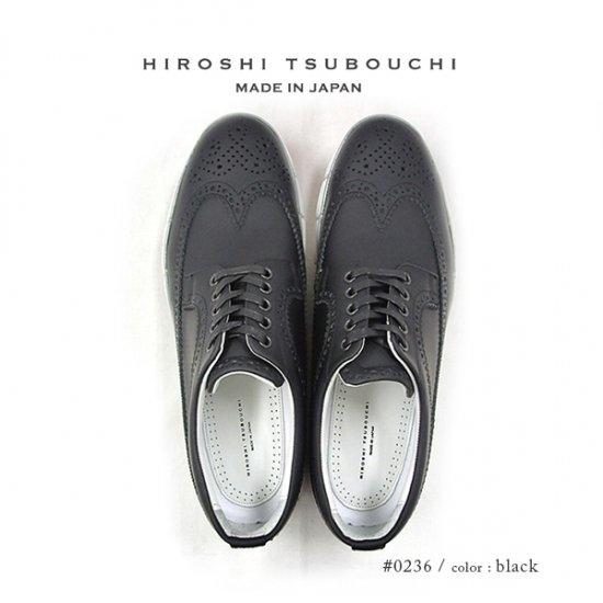 HIROSHI TSUBOUCHI ヒロシ ツボウチ 本革 ウィンングチップ 黒 ハイブリットシューズ 日本製 :ht-0236:インポート靴のALEXIS ヤフー店 - 通販 - Yahoo ...