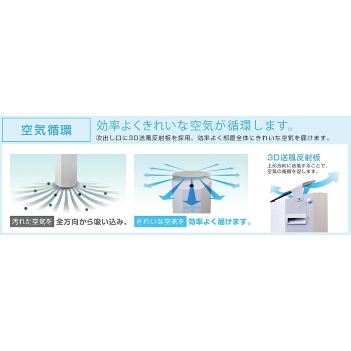 オプティプラス OPCL-GL15X3-W(白) REAL CREAN 循環式空気除菌 オプティプラス OPCL-GL15X3-W(白) REAL CREAN 循環式空気除菌