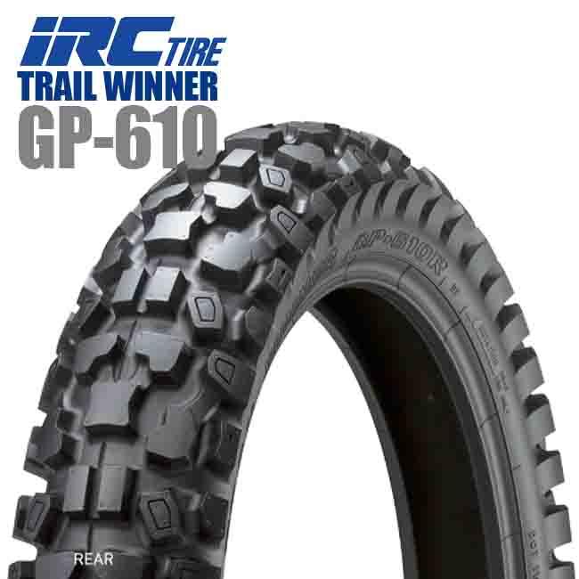 IRC 在庫有 送料無料 TRAIL WINNER GP-610 120/80-18 62P TL リア用 チューブレス バイクタイヤ CRF450L SRX600 セロー250 : アル ...