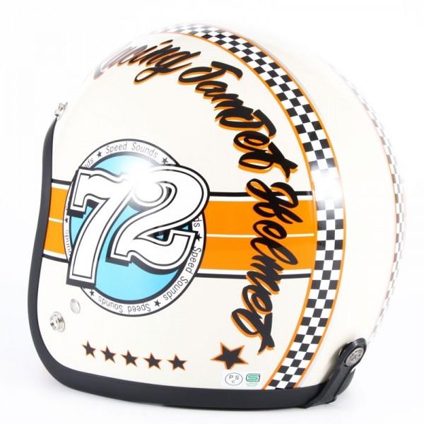 72JAM ジェットヘルメット&シールドセット SPEED SOUND - アイボリー フリーサイズ:57-60cm未満 +開閉式シールド APS-01 JJ-04 : アレグレット 手袋 ...