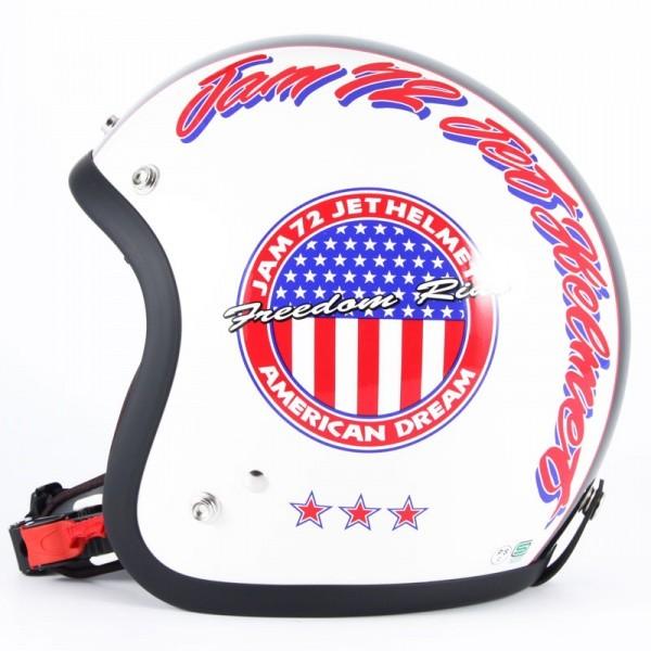 72JAM ジェットヘルメット&シールドセット J&A - ホワイト フリーサイズ:57-60cm未満 +開閉式シールド APS-01 JJ-05 : アレグレット 手袋 マフラー 財布 ...