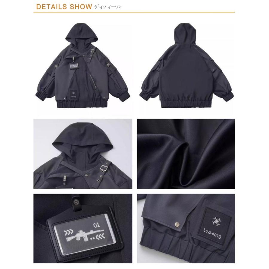 ジャージ ジャケット 機能服 ビジュアル系 男女兼用 パーカー フード