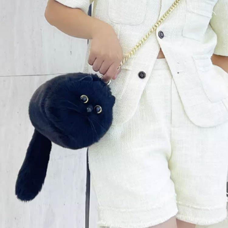 ネコ好き 2way 超リアル！ 猫バッグ 高級感 猫型 ネコ型トートバッグ