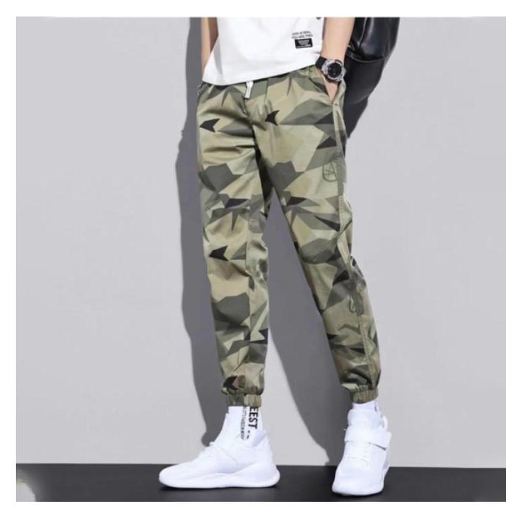 【2枚セット】 迷彩パンツ メンズ 冷感パンツ ミリタリーパンツ 接触冷感 涼しい ジョガーパンツ ひんやり アイスシルク ロングパンツ 吸水 ...