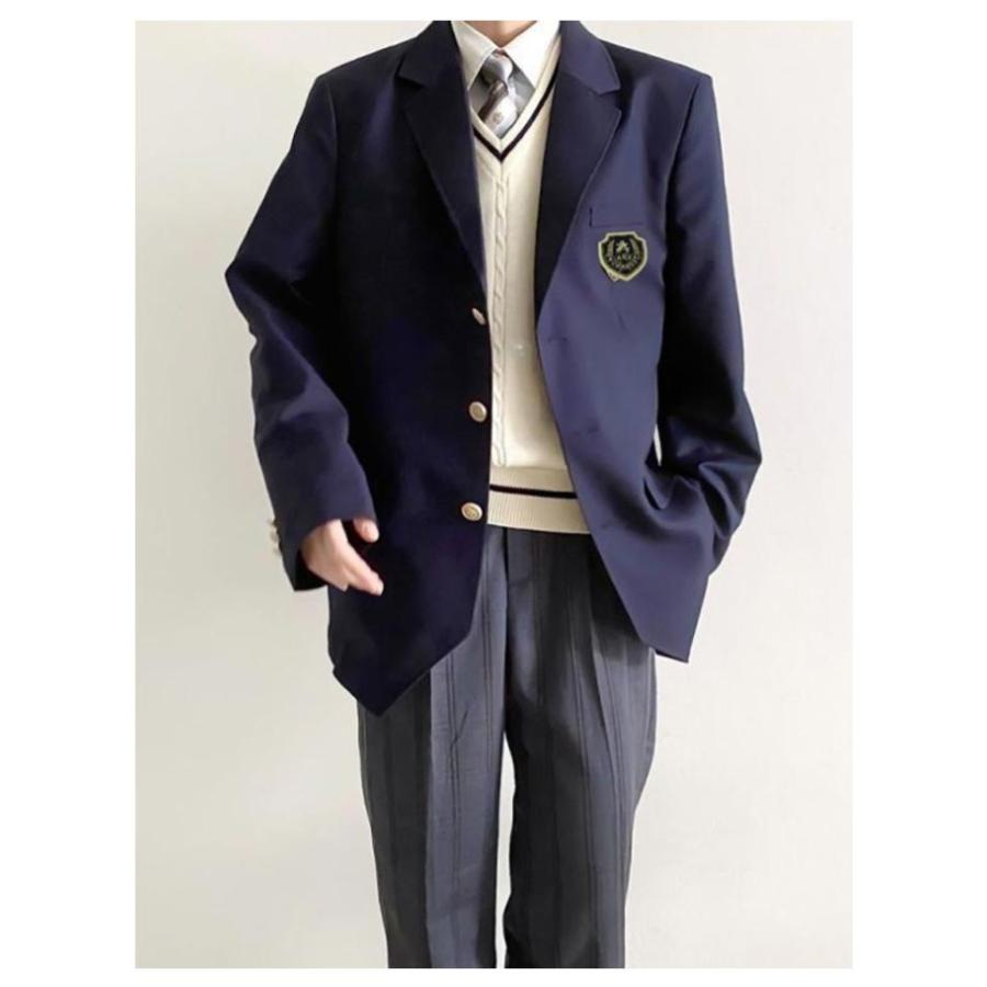 4点セット 制服 学生服 男子高生 ブレザー スクールジャケット 上下