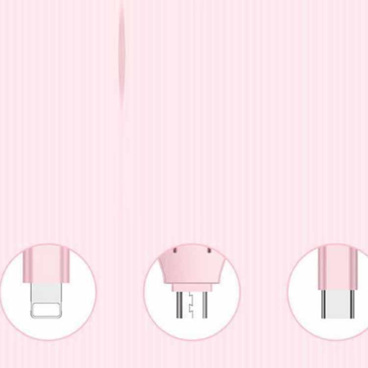 iOS/Micro USB/USB Type-C 3in1 充電ケーブル ライトニングケーブル microusb typec スマホ ...