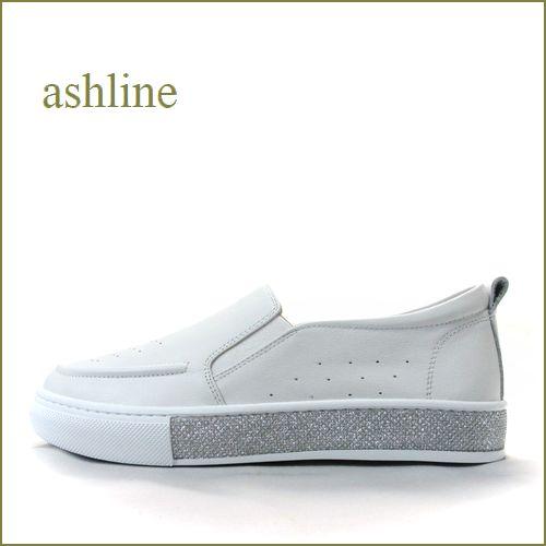 ashline アシュライン as2283wt ホワイト 【おしゃれなラインストーンのソール！柔らかい感じが素敵。。ashline・シンプル ...