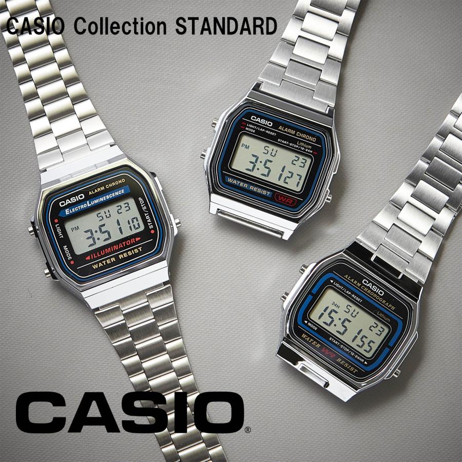 スタンダード（CASIO） CASIO Collection STANDARD A158WA-1JH チープカシオ カシオ ブランド 時計 腕 ...