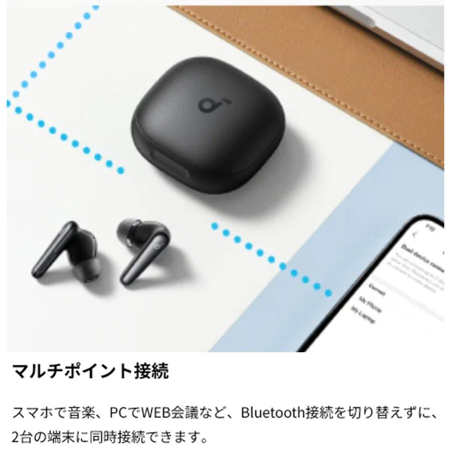 Soundcore（Anker） 【18ヶ月保証 即納在庫品】 アンカー ワイヤレスイヤホン リバティ4 プロ 長時間再生 短時間充電 ...