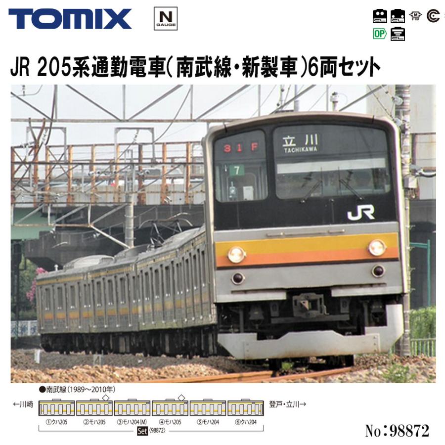トミックス TOMIX No:98872 JR 205系通勤電車(南武線・新製車)6両セット : 日傘とバッグのAlice - 通販 - Yahoo!ショッピング