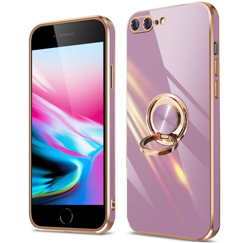 iPhone8plus / iPhone7plus ケース リング iphone 7 / 8 plus カバー リング付き 耐衝撃 全面保護 :20230628180005-00108 ...