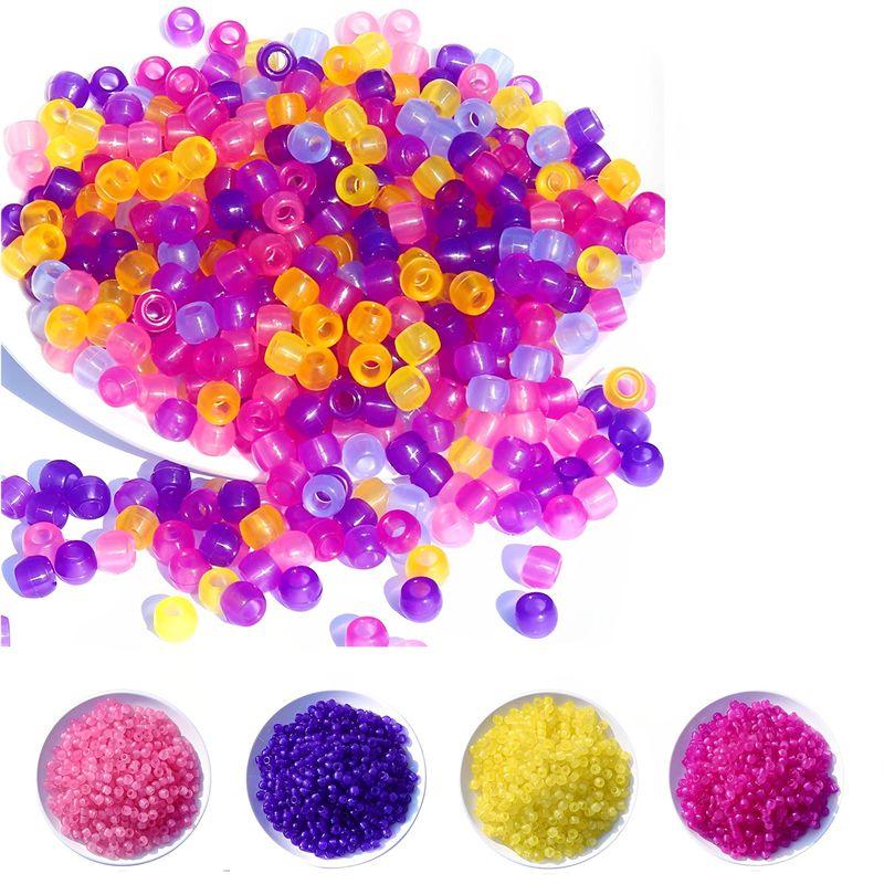 East Leaf UV チェック ビーズ UVチェッカー 紫外線で色が変わる 400個入り (青、黄、ピンク、紫 各100個) + 遮光袋 ...