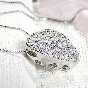 K18WG 2.1ct ダイヤモンド ハート ネックレス 18金 ホワイト K18WG 2.1ct ダイヤモンド ハート ネックレス 18金 ホワイト