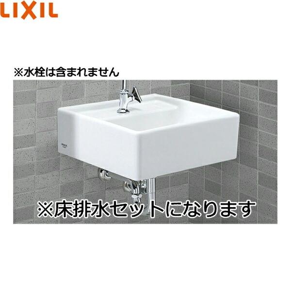 LIXIL S-531ANC/BW1+LF-30SAL+SF-10E+LF-6L+LF-3V(55)382W80 リクシル LIXIL/INAX コンパクトシンク 床排水セット 水栓なし ...