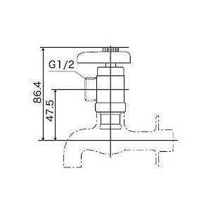 KVK Z609 KVK分岐用水栓上部本体 : みずらいふ - 通販 - Yahoo!ショッピング
