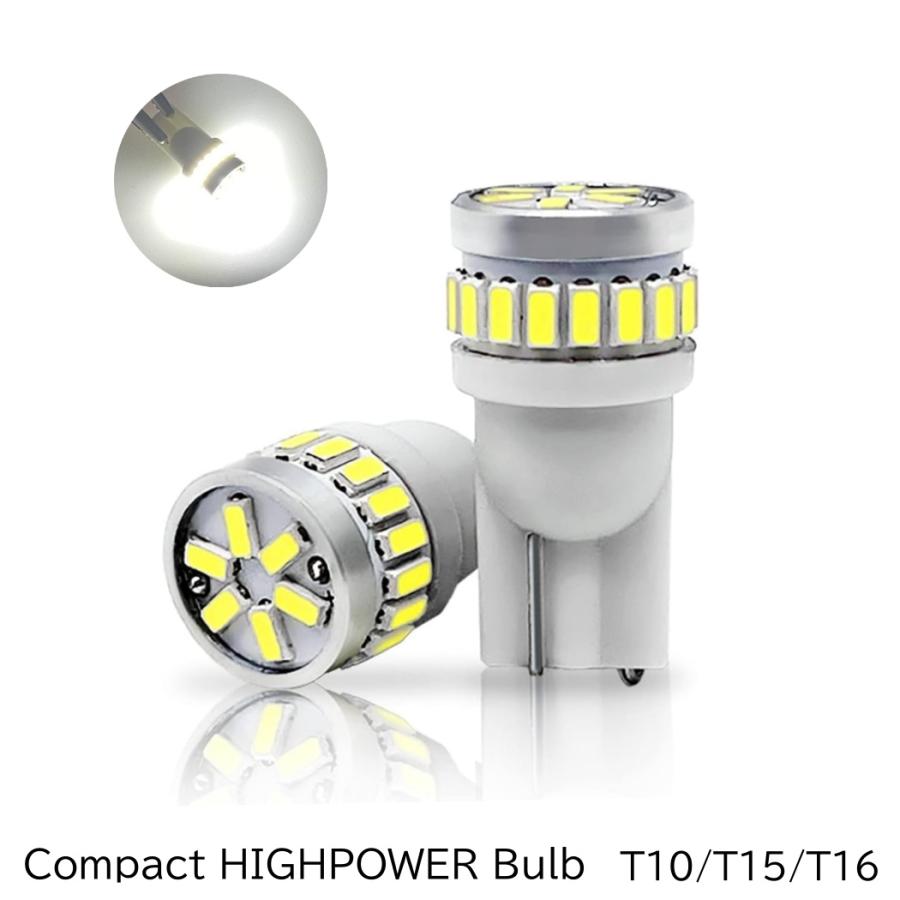 T10/T15/T16 LED バルブ 21連 3014チップ搭載 SMD 白 ホワイト 2個セット ポジションランプ ナンバー灯 : all select - 通販 - Yahoo!ショッピング