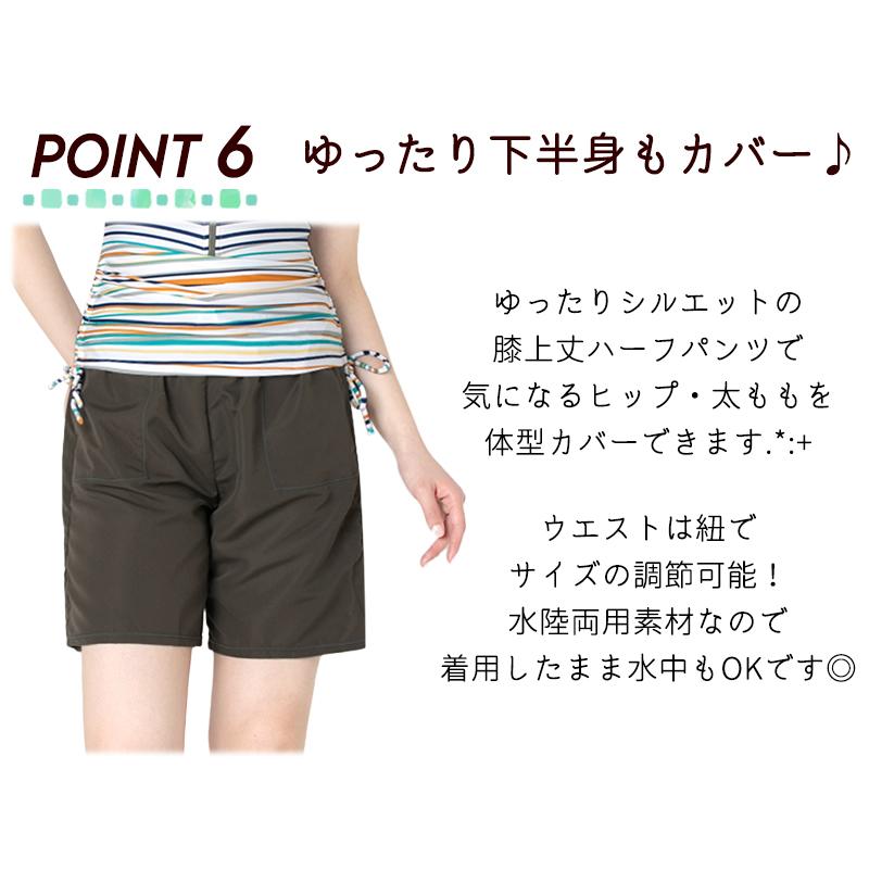アウトレットセール 】 レディース 体型補正 体型カバー 大きいサイズ フィットネス 水着 ワンピース ミセス ママ パンツ セット 8L ...