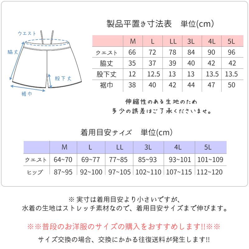 大きいサイズ 体型カバー 水着 キュロット ショート パンツ レディース 水陸両用 ボトム 単品 ママ 5L 4L 3L LL L M : alla polacca : 98012020 ...