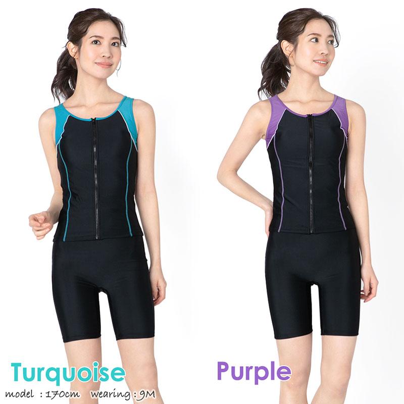 水着 レディース フィットネス 大きいサイズ セパレート 体型カバー タンキニ ノースリーブ スポーツ 水着 ミセス 5L 4L 3L LL L : 9806000 : alla ...