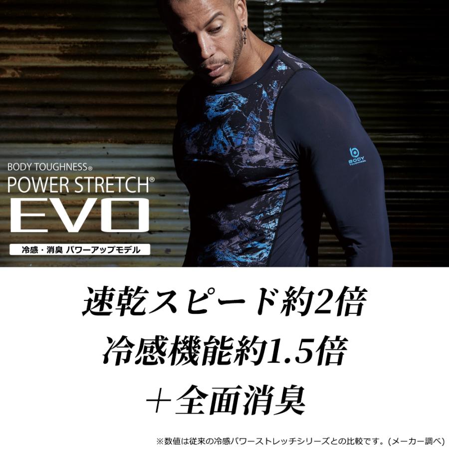 BTパワーストレッチ EVO ロングスリーブ ブラック 3Lサイズ 男性 下着 コンプレッション インナー コーデュラ素材 : ハンドルキング - 通販 - Yahoo!ショッピング
