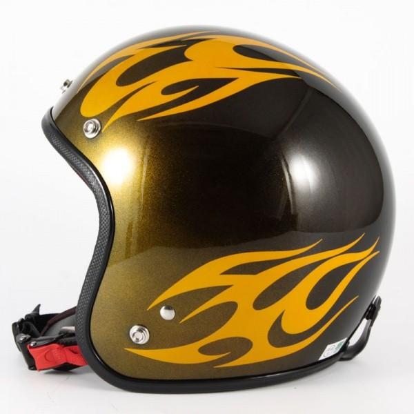 72JAM ジェットヘルメット&シールドセット BURNS - イエロー フリーサイズ:57-60cm未満 +開閉式シールド APS-02 : ハンドルキング - 通販 - Yahoo!ショッピング